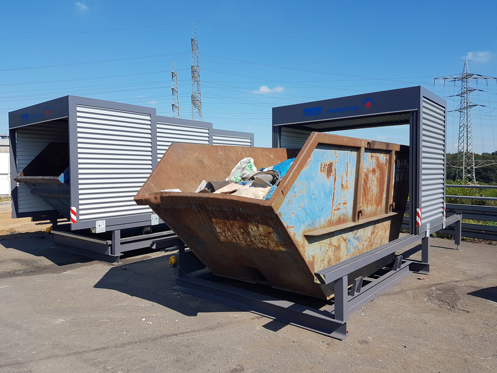 Abrollcontainer WHG konform lagern - INORON